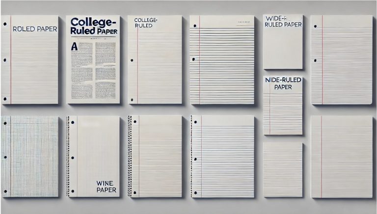 Types of Lined Paper – Mini Fish