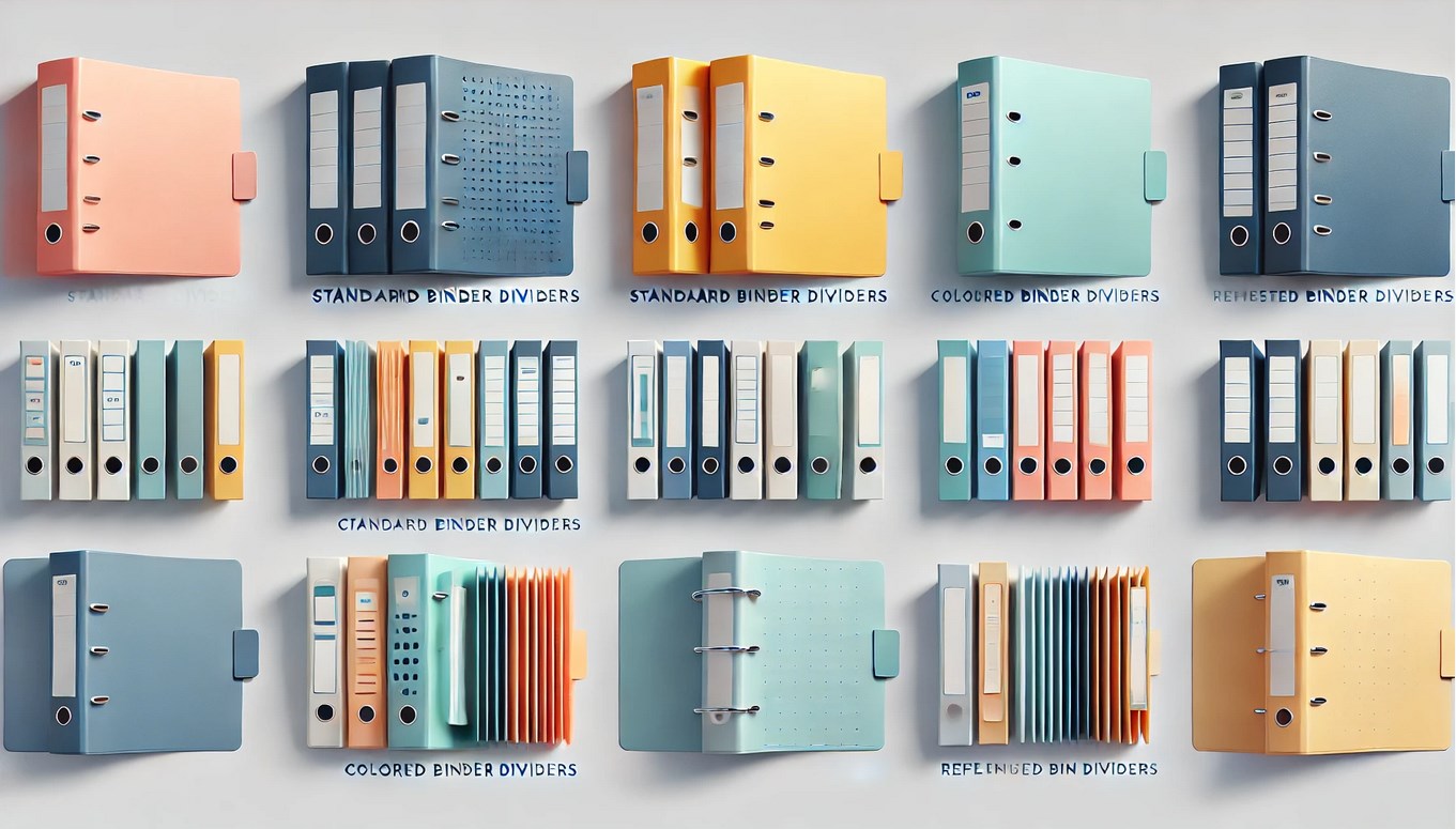 Types of Binder Dividers – Mini Fish